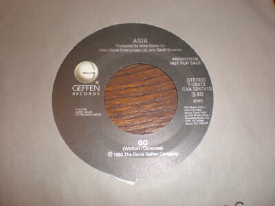 Asia 45 Go GEFFEN PROMO | eBay
