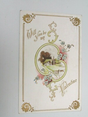 J1218 Postcard Valentine Valentines day Will you be my Schmucker | eBay