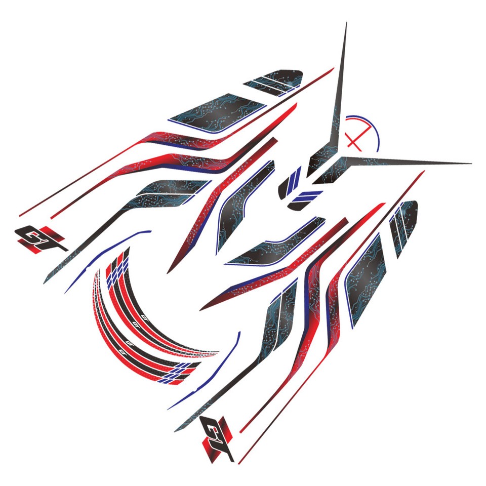 KODASKIN 2D Printing Complete Fairing Pad Stickers Decals Set for BMW ...