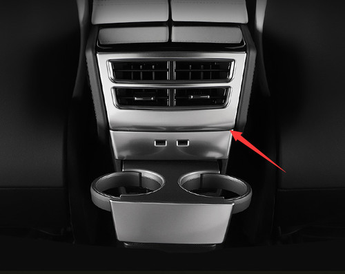 For Tesla Model X S 2012-2021 Steel Silver Rear Air Outlet Anti-Kick ...