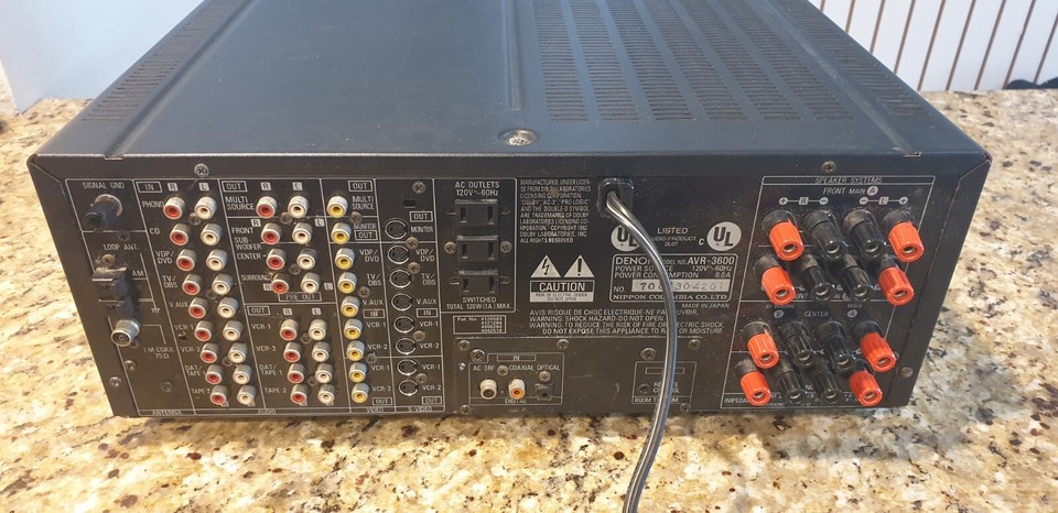 Denon AVR-3600 Surround Sound 5.1 Channel Dolby Digital Receiver W ...