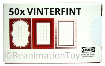 Ikea 50x Vinterfint Christmas Decoration Stickers Label Name Gift Tags ...