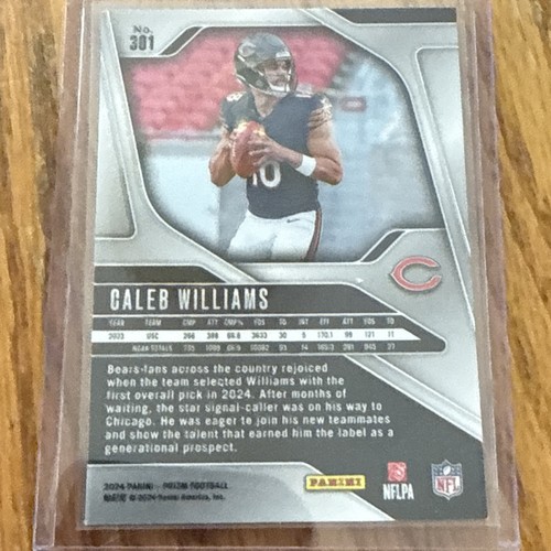 2024 Panini Prizm Caleb Williams #301 Base Rookie Card | eBay