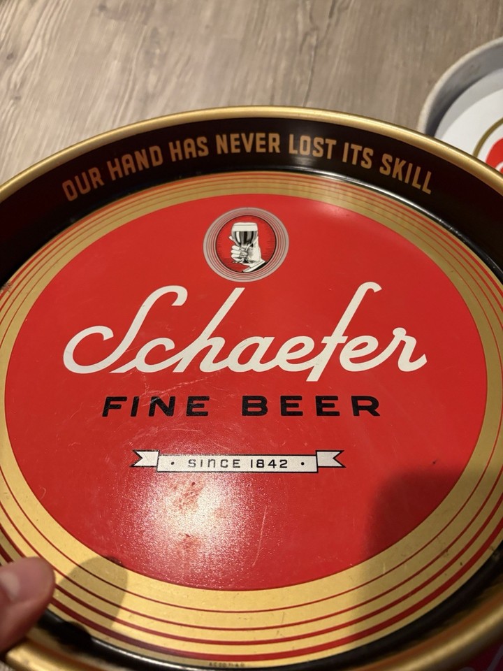 schaefer beer tray Lot Of 3 | eBay