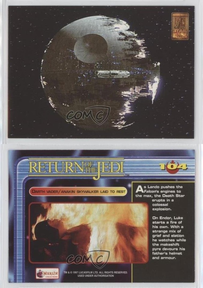 1997 Merlin Star Wars Special Edition Darth Vader Anakin Skywalker #104 ...
