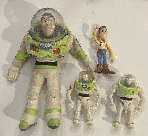 Vintage 1995-96 Toy Story BK Buzz Puppet 2x Buzz Figure & Woody Figure ...