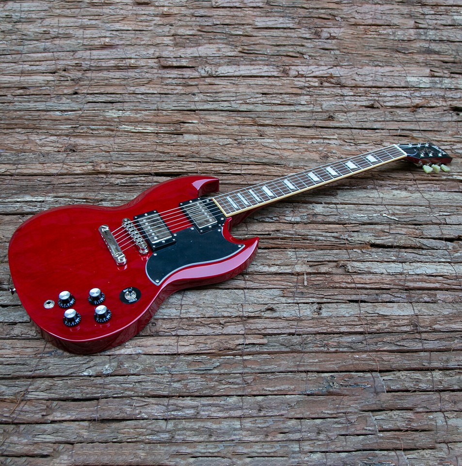 Fernandes Burny RSG-55-63 Electric SG Guitar Cherry Red SALE! | eBay UK