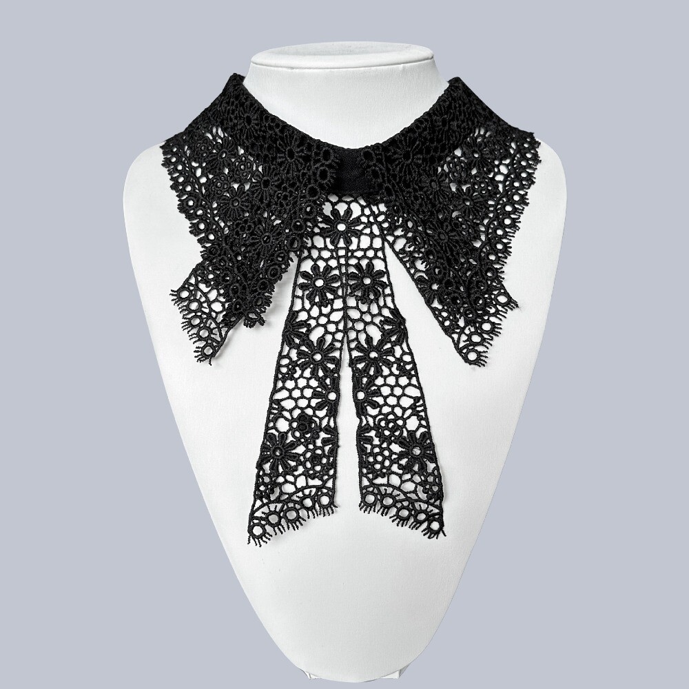 Collar Insignia Women's Lace Collar Lace Up Shawl Cloak Fake False ...