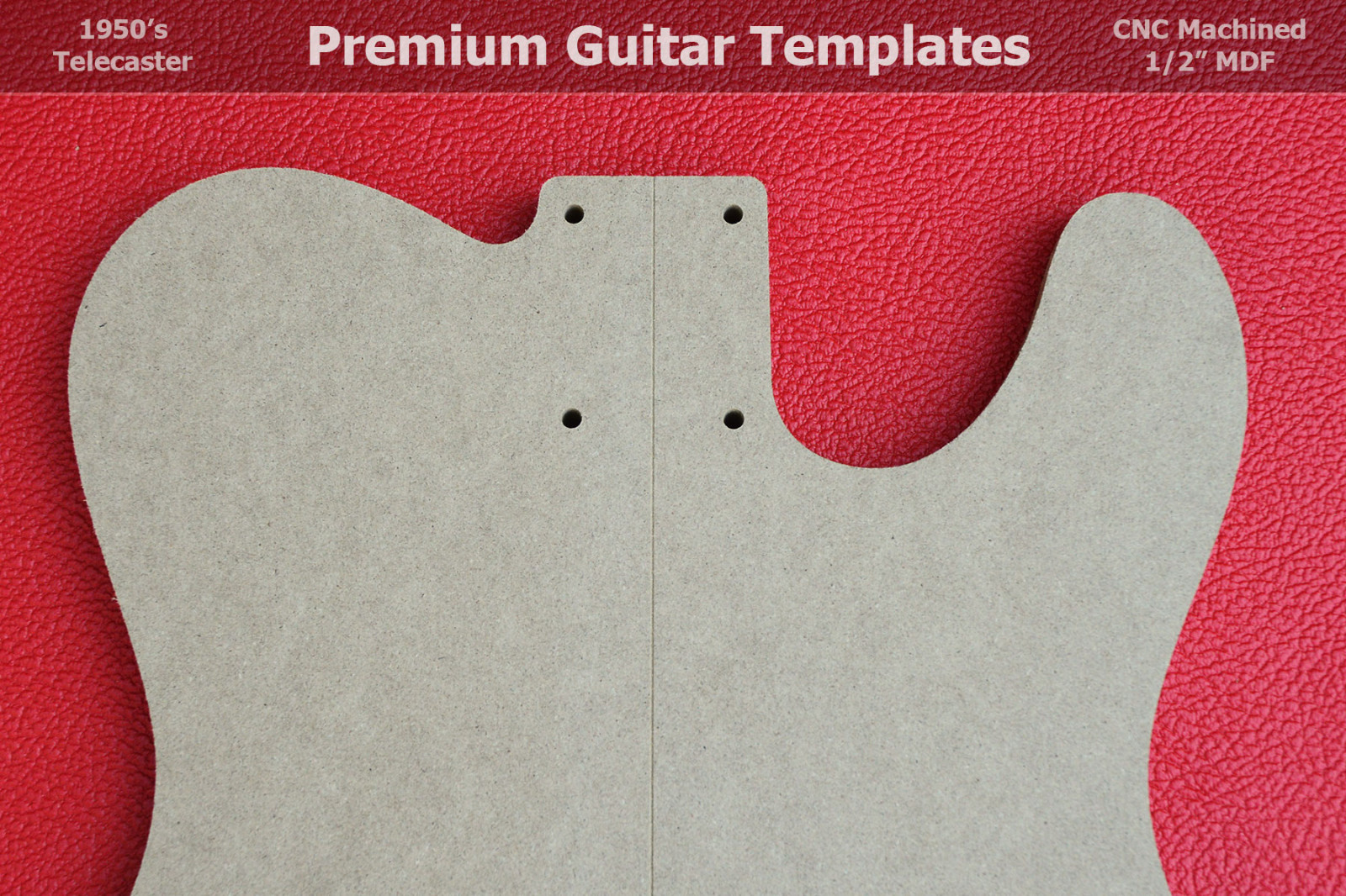 Telecaster Body Router Template Set for Bound Top Body CNC TELE 1/2 ...