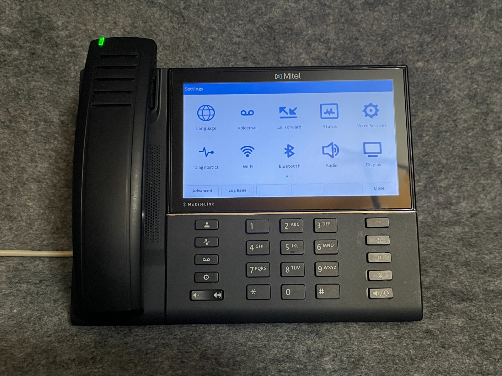 Mitel 6940W Gigabit Wi-Fi IP Phone with Cordless Handset - Black ...