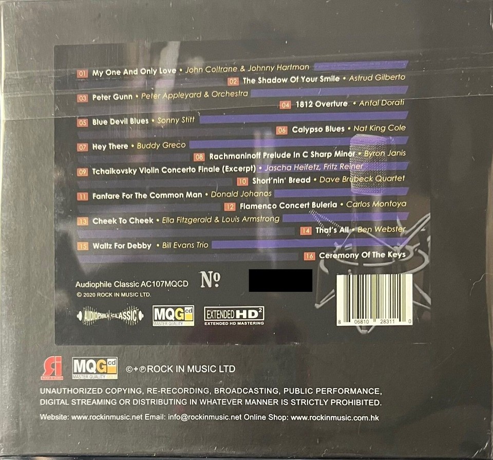 ULTIMATE REFERENCE DISC 3 - VARIOUS ARTISTS master quality (MQGCD) CD ...