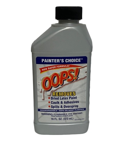 1 Homax Oops! All Purpose Paint Stain Remover Cleaner 16 oz Removes ...