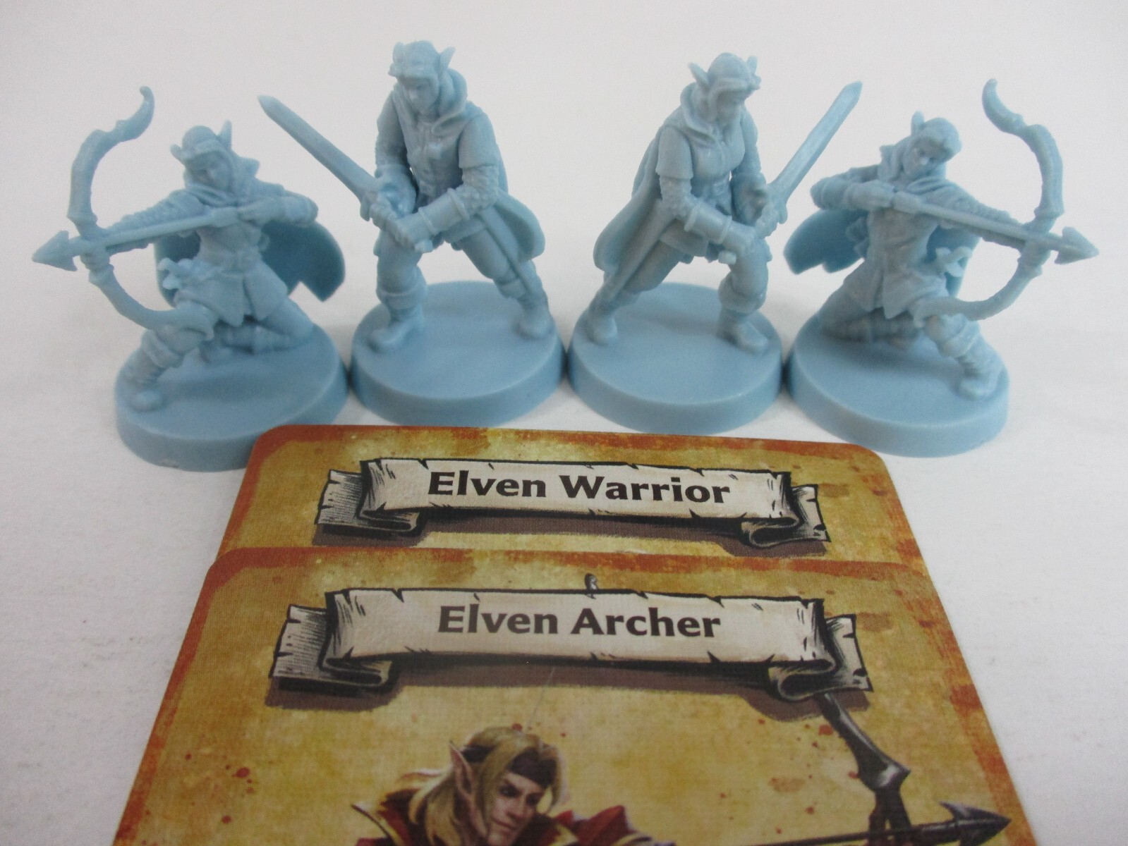 HeroQuest: 4x ELVEN WARRIOR & ARCHER Minis & Cards NEW!! | eBay