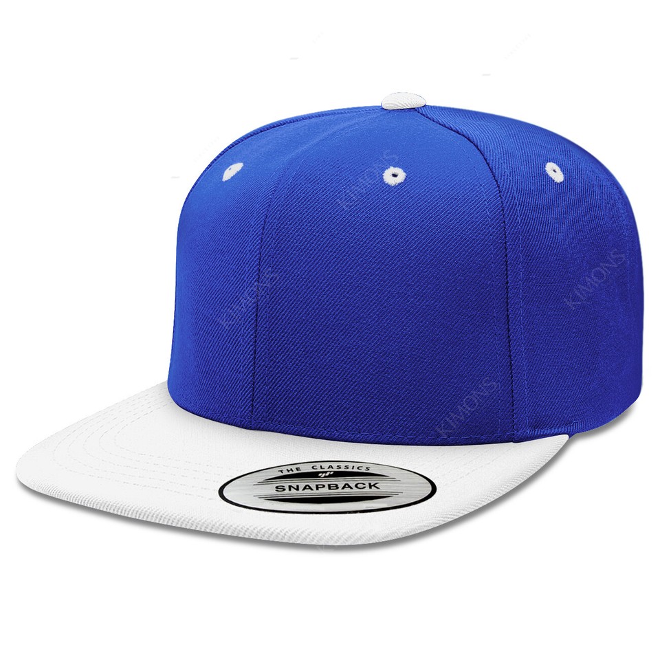 Premium Snapback Hat Flat Bill Baseball Cap Trucker Solid Blank ...