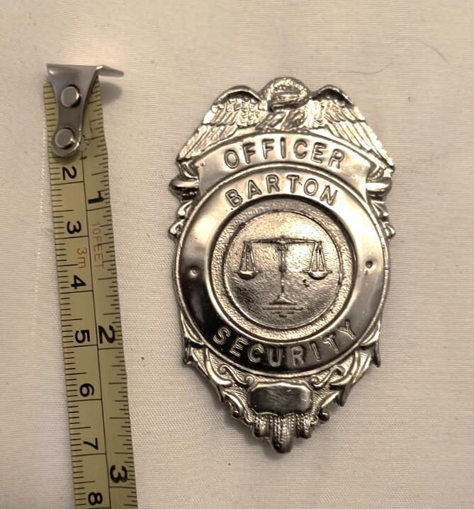 Movie prop Barton Security badge- Allied universal prior company | eBay