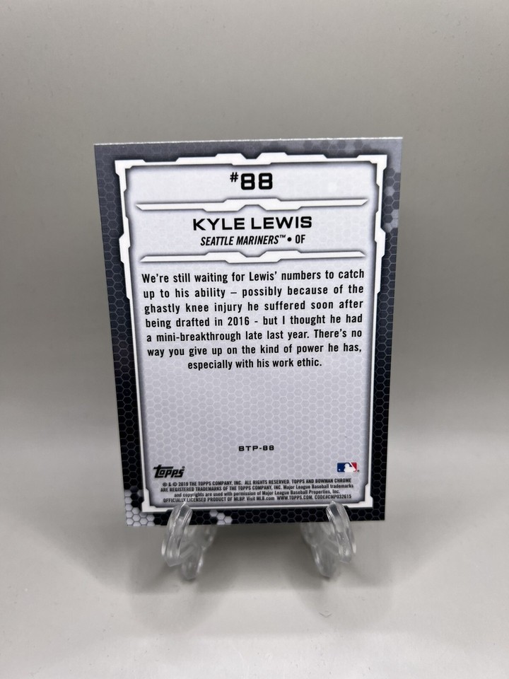 2019 Bowman Chrome Kyle Lewis Scouts Top 100 #BTP-88 | eBay