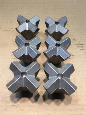 6pc Non-Carbid TIMKEN Steel H Thread 2-1/4" Reconditioned Rock Drill ...