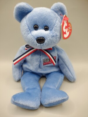 2001 TY America the Bear Beanie Baby -- The Beanie Babies Collection ...