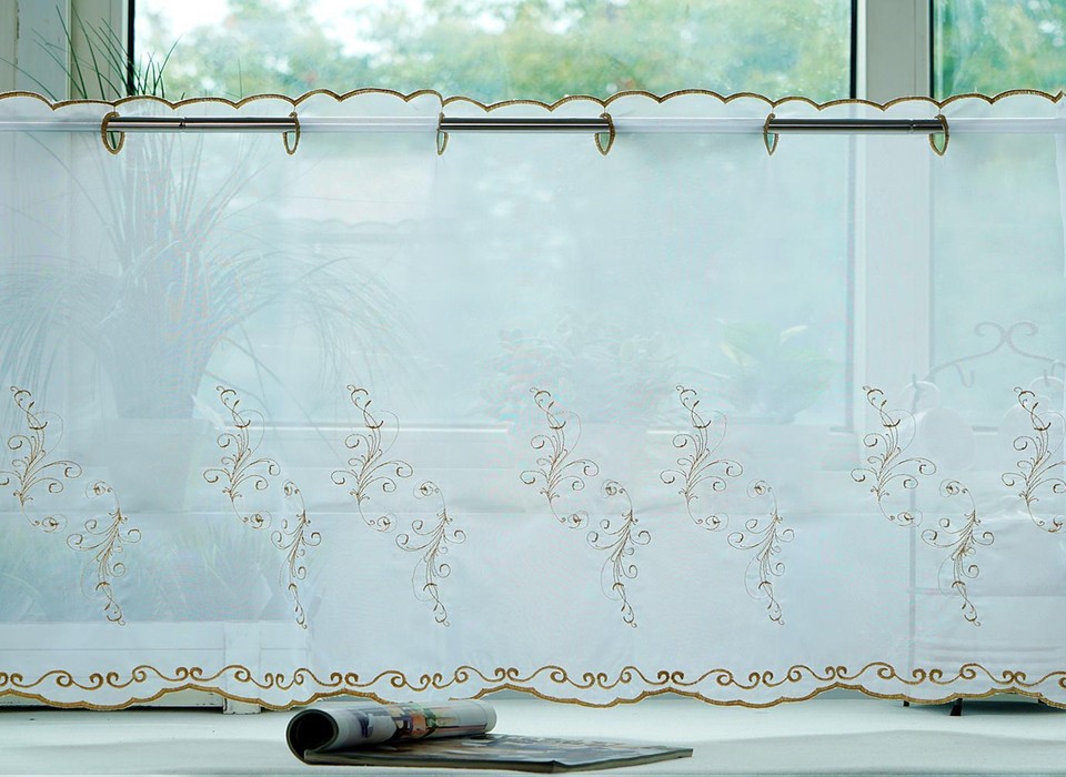Kitchen Voile Cafe Net Curtain Panel 32 NEW Designs 12" 18" 24" Drop ...