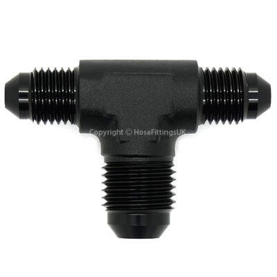 AN-6 to AN-4 BLACK JIC REDUCER/EXPANDER 3 WAY MALE T-PIECE Fuel Oil ...