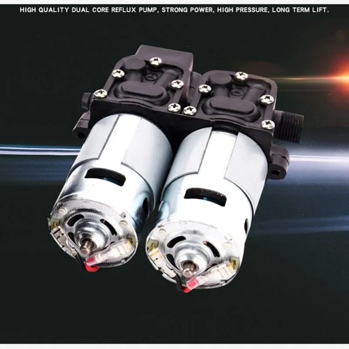 Powerful Dual Water Pump DC 12V 120W High Pressure Self-priming ...