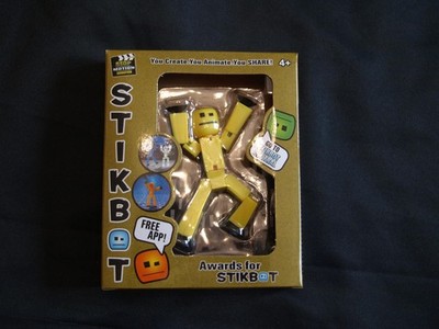 Stikbot Yellow Figure with Free App - Stop Motion Animation Toy | eBay UK