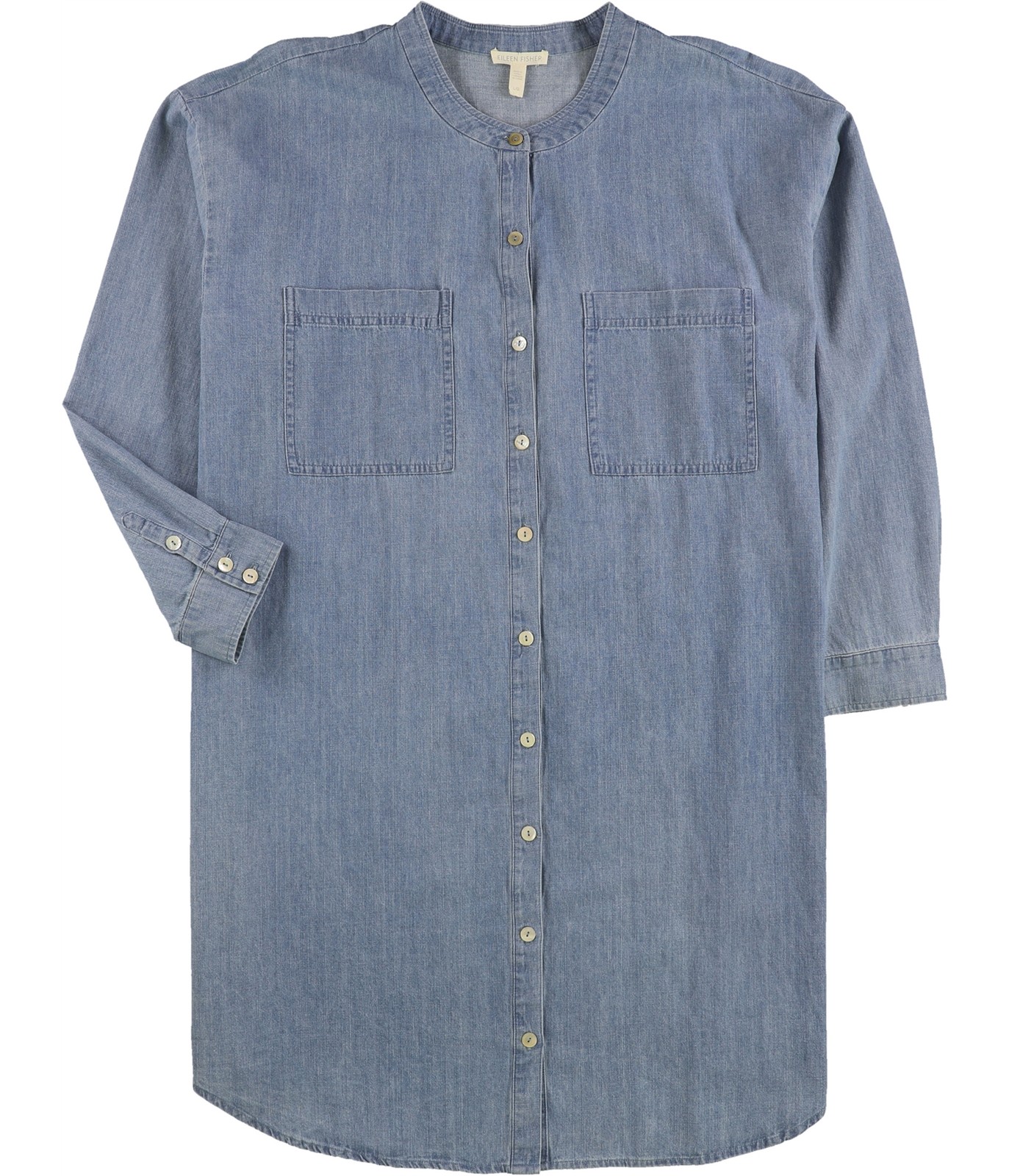 Eileen Fisher Womens Chambray Shirt Dress, Blue, XX-Small | eBay UK