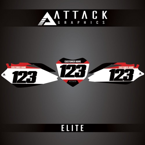 Attack Graphics HON_F_09_ELITE Elite Number Plate Backgrounds | eBay