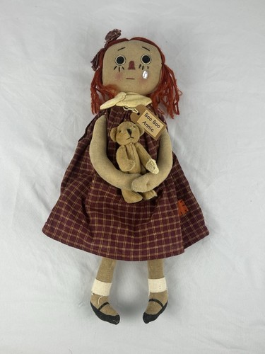 NWT Pearson’s Simply Primitives Boo Boo Raggedy Anne and Teddy Bear ...