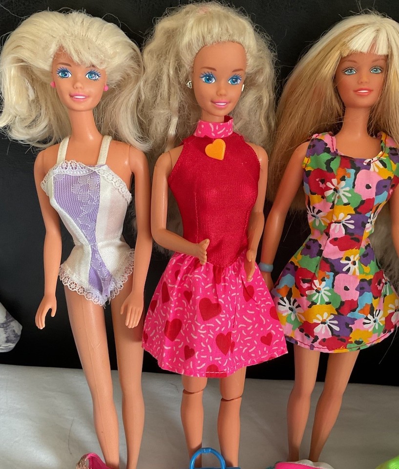 Bundle Of Vintage 1990s Barbie Dolls, Clothes & Accessories. Ken & Teen ...