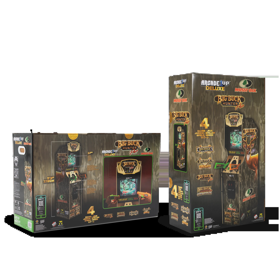 Arcade1Up Big Buck Hunter Deluxe Mossy Oak Arcade Game 17" Screen Dual ...