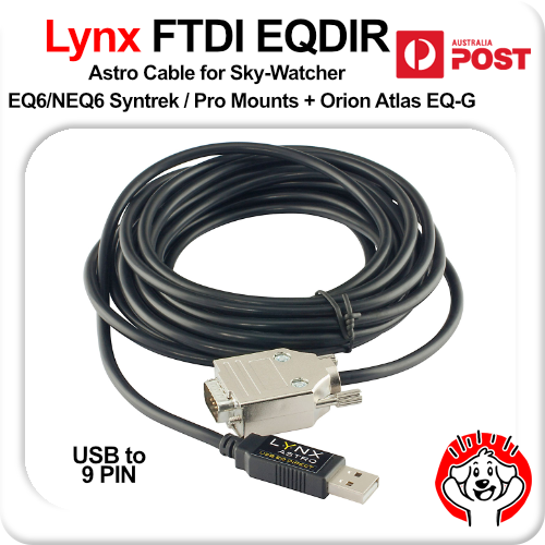9 PIN FTDI EQDIR USB Cable Adaptor - Skywatcher EQ6 NEQ6 Syntrek Pro ...