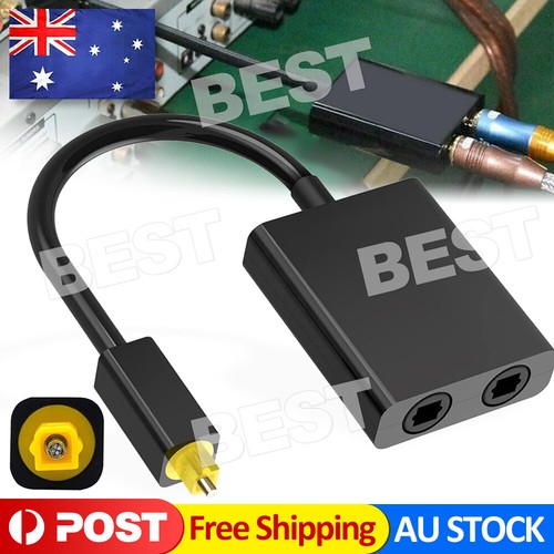 Optical Toslink Cable Splitter Adapter 1 Input Male To 2 Output Female ...