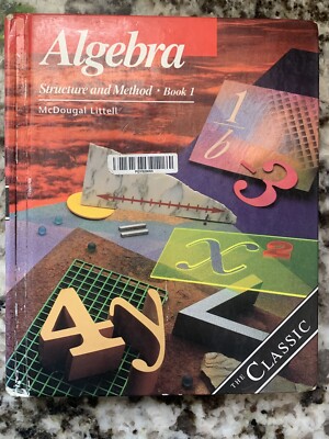 Algebra: Structure and Method, Book 1 - Hardcover By MCDOUGAL LITTEL ...