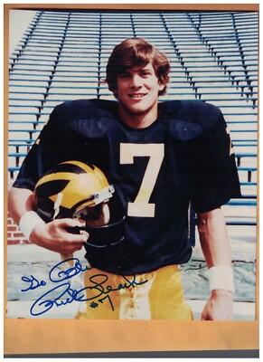Rick Leach AUTOGRAPHED MICHIGAN WOLVERINES 8X10 PHOTO SIGNED "GO BLUE ...