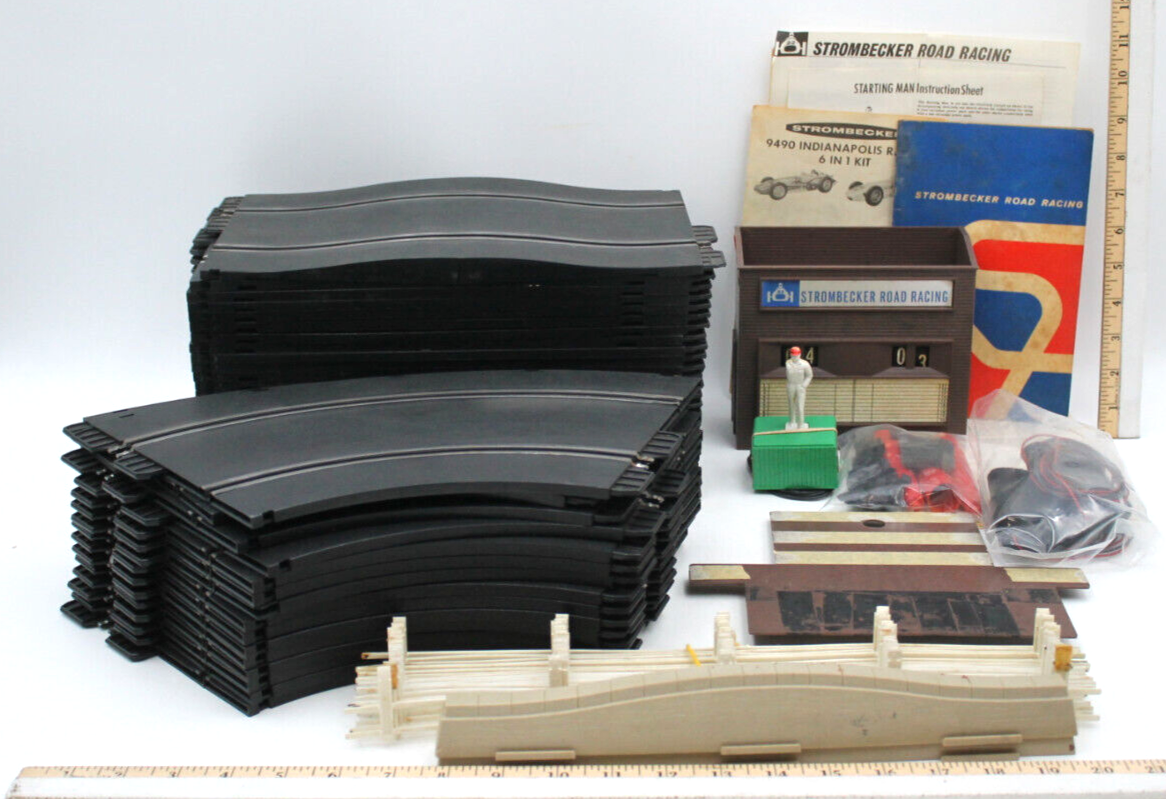 13lb. 1964 STROMBECKER Chicago IL 1/32 Slot Car Race Track Controllers ...