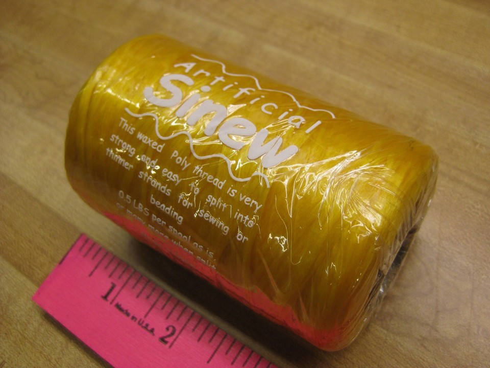 Sinew Yellow Crafts Sewing LG. Crafts Wrapping Arrowheads | eBay