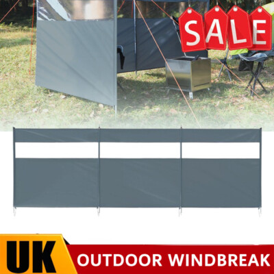5m Windbreaker Beach Sun Shelter Garden Screen Wind Break for Camping ...