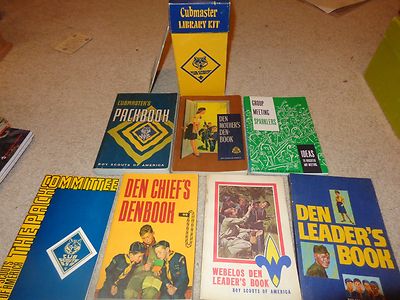 Boy Scout BSA Cub Den Chief Mother Webelos Cubmaster Library Handbook ...