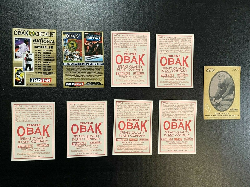 2011 Tri-Star OBAK National Cards / Checklist Hogan, Flair, Kennedy - 9 ...