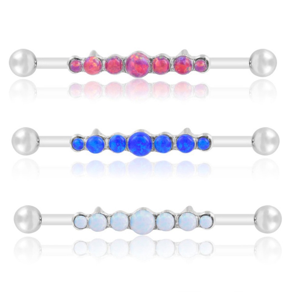 1PC 14G Surgical Steel Industrial Barbell Earring Cartilage Ear ...