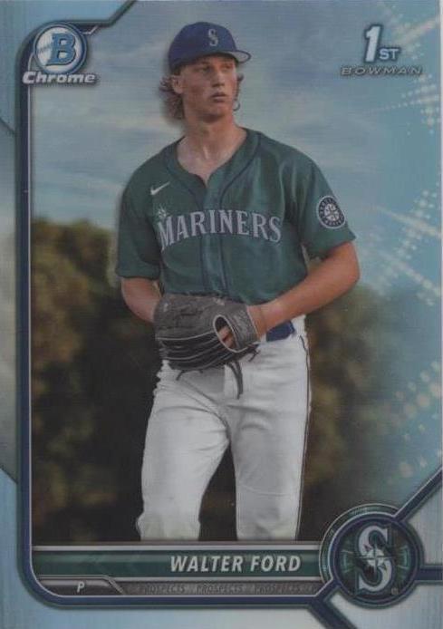 2022 Bowman Draft - Chrome Walter Ford #BDC-187 Sky Blue Refractor (RC ...