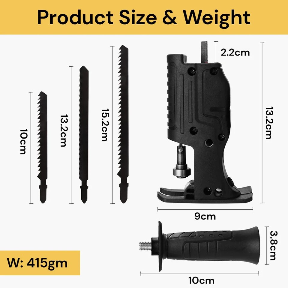 Electric Jigsaw Attachment Saws Reciprocating Drill Cutting Saw Machine ...