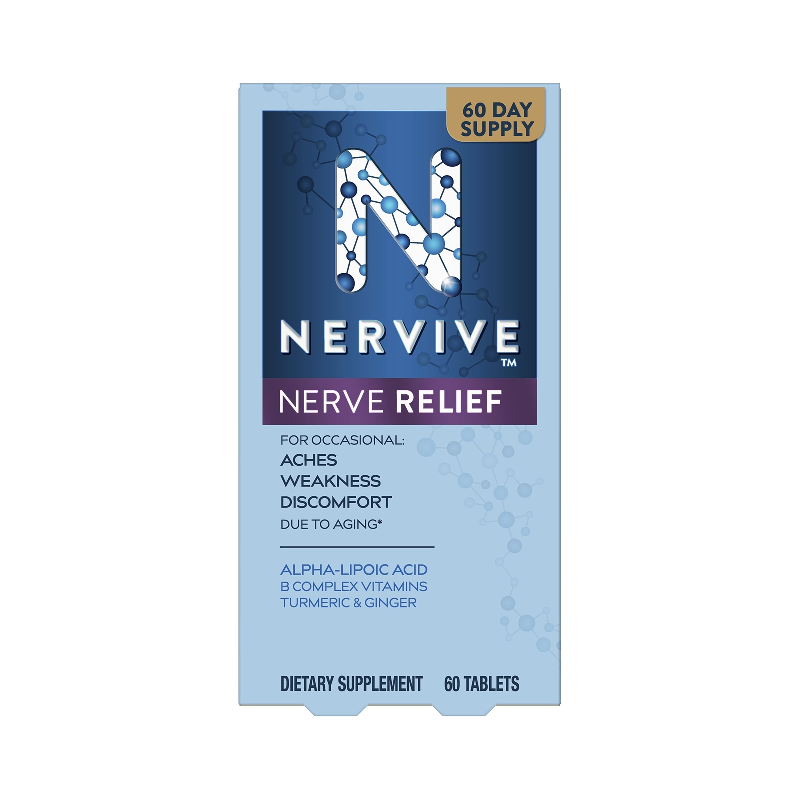 Nervive Nerve Relief, with Alpha Lipoic Acid, to help Reduce Nerve ...