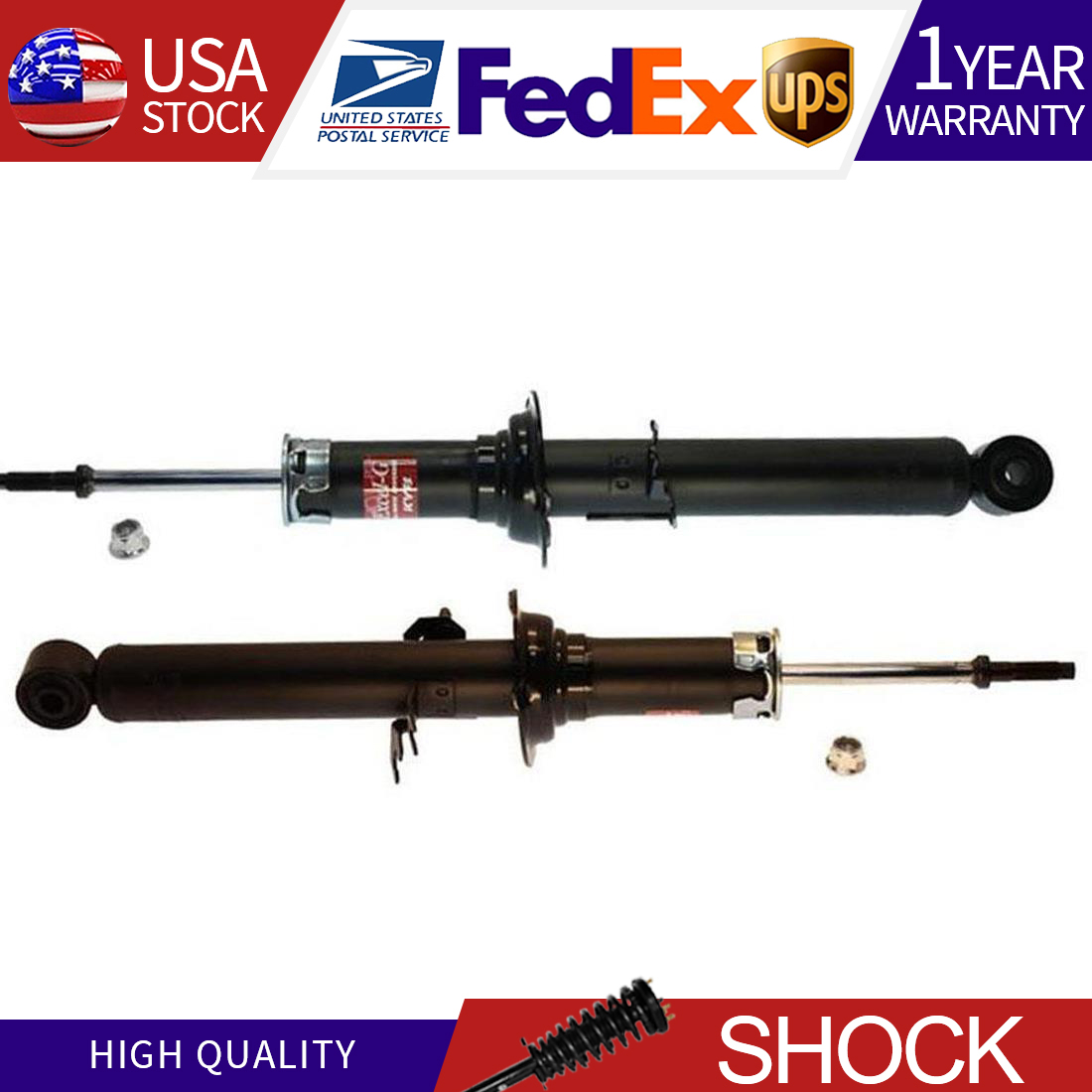 Fits G37 Infiniti 2X KYB Shocks & Struts Front Left Front Right ...