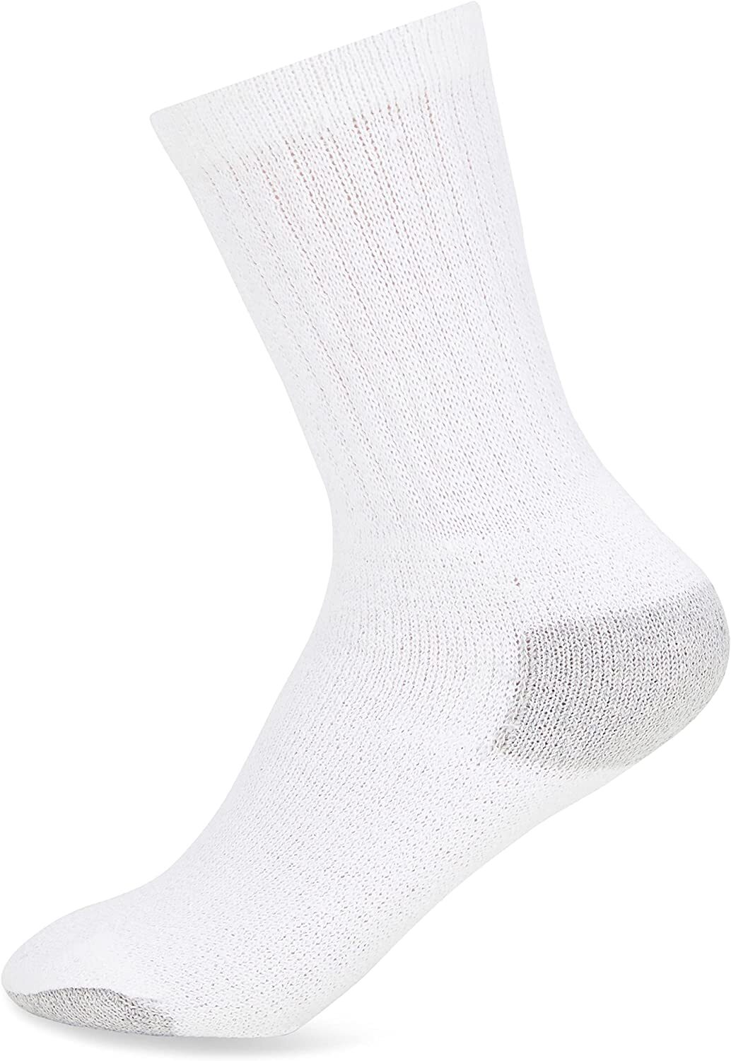 24 Pack Unisex Lightweight Cotton Crew Socks Bulk, Homeless Donation ...