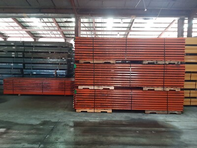 Used 96"x4" Teardrop Racks Uprights Pallet Racking Warehouse Rack | eBay