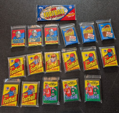 Football Wax Pack Lot (18 unopened packs) 1978, 1981, 1984, 1986 | eBay