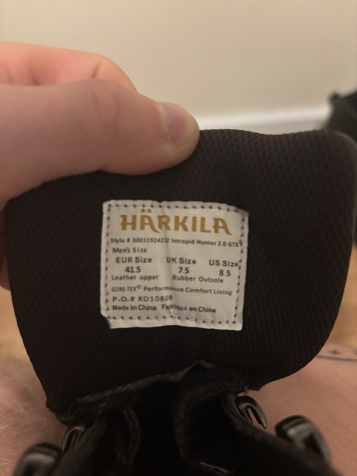 Harkila Intrepid Hunter GTX Leather Boots Size UK 7.5 Worn Twice ...