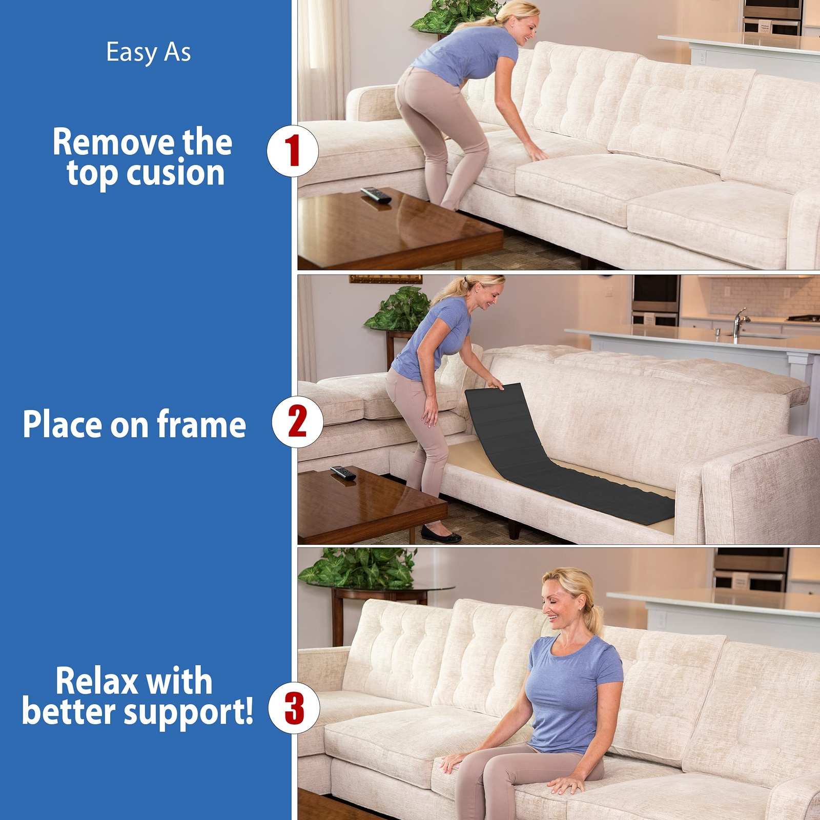 Furniture Fix Steel Adjustable Insert Sagging Seat Support Sofa Chair ...